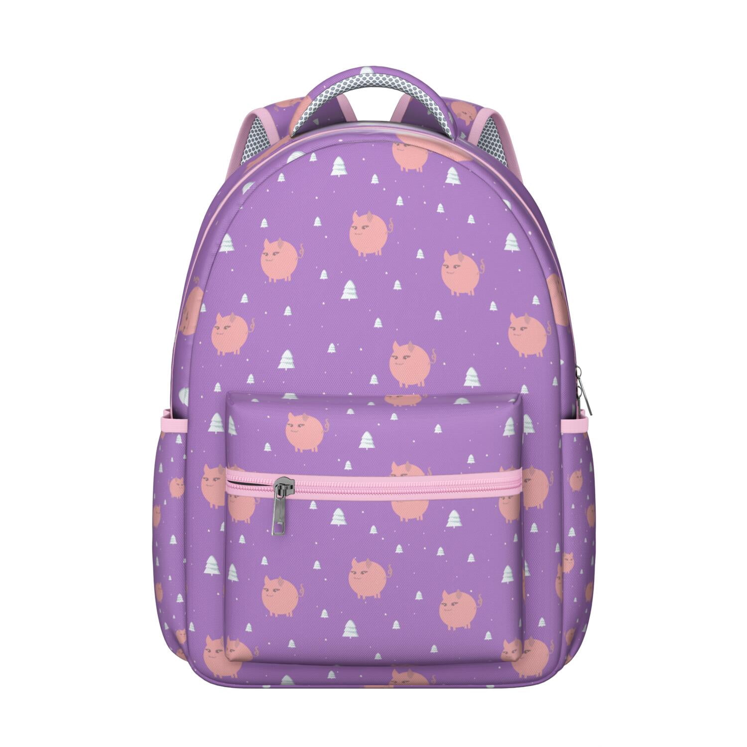 Spring Floral Pig Backpack - Cherry Blossom Print with Detachable ...