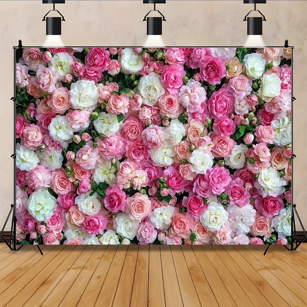 Spring Floral Pink Rose Photography Backdrop – Perfect for Newborn ...