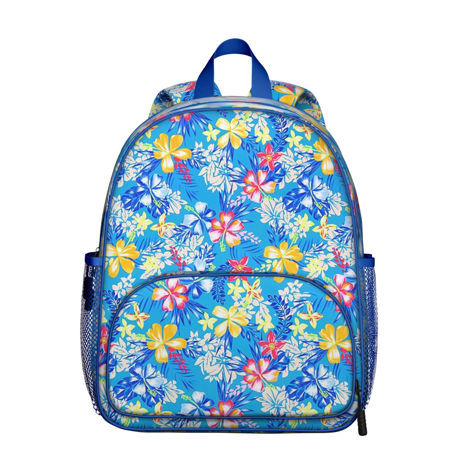 Spring Floral Print Backpack - Ergonomic & Durable for Students ...
