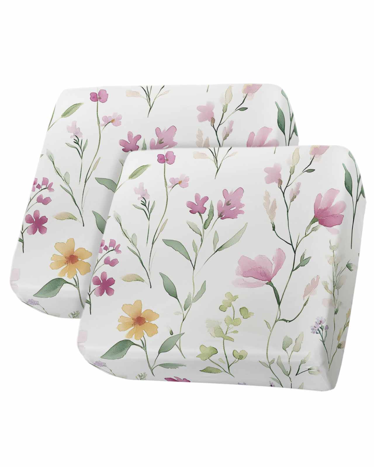 Spring Floral Sofa Couch Cushion Covers Washable, Removable Stretchable ...