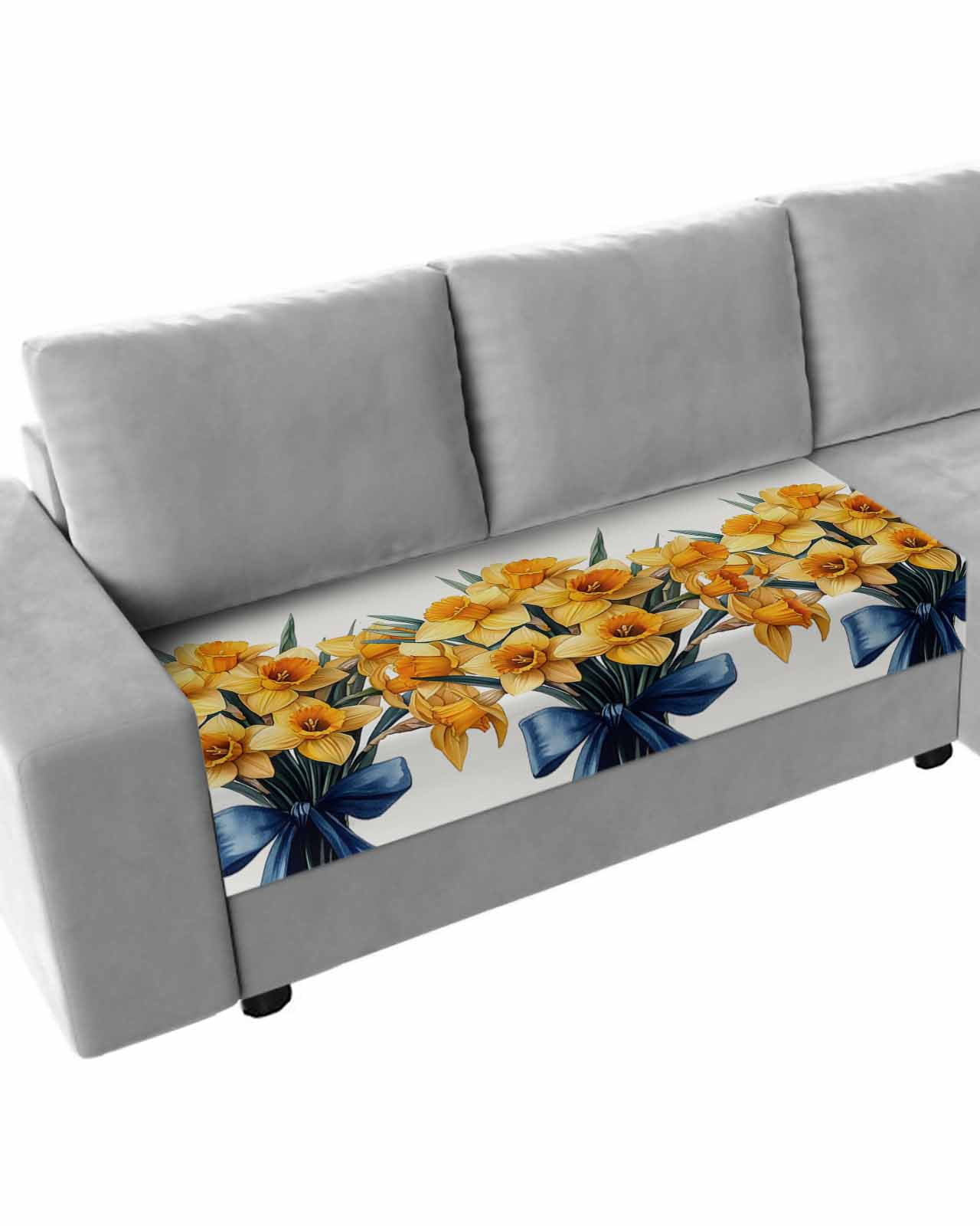 Spring Floral Sofa Couch Cushion Covers Washable, Removable Stretchable ...