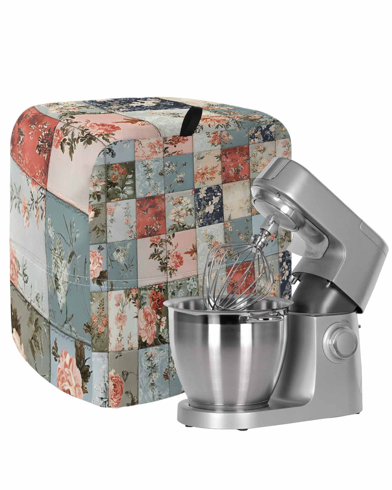 Spring Floral Stand Mixer Dust Cover with Storage Pocket & Handles ...