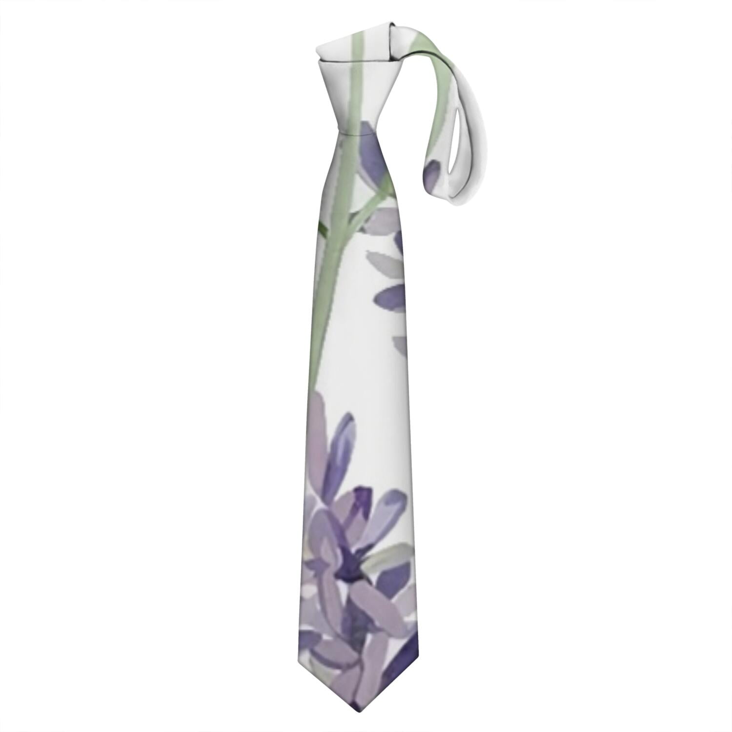 Spring Floral Tie for Men - Nature-Inspired Watercolor Design Formal ...