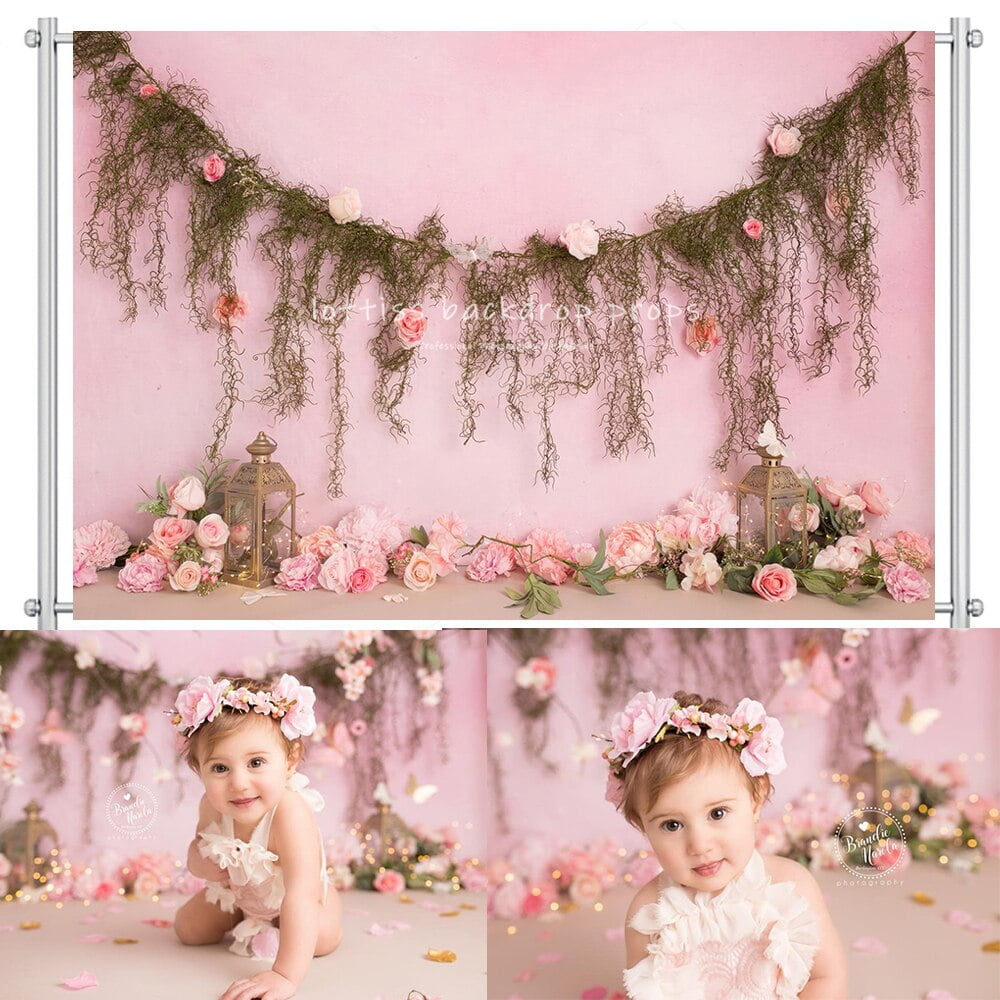 Spring Floral Wall Photography Backdrop Kids Cake Smash Decor Garden ...