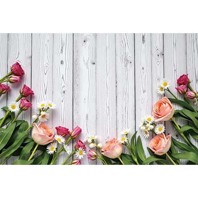 Spring Floral Wood Backdrop Purple Wood Plank Boards Photo Z Background ...