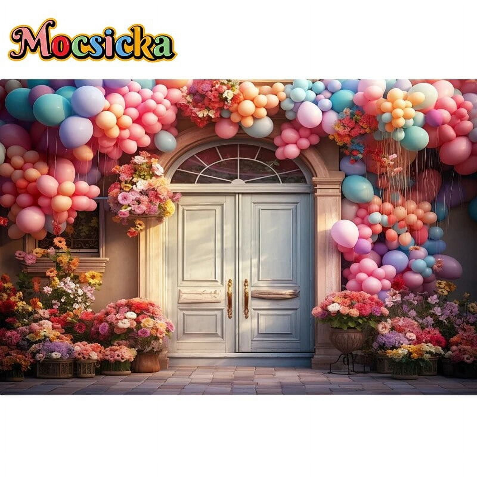 Spring Floral Wooden Door Backdrop For Kids Adult Art Portrait ...