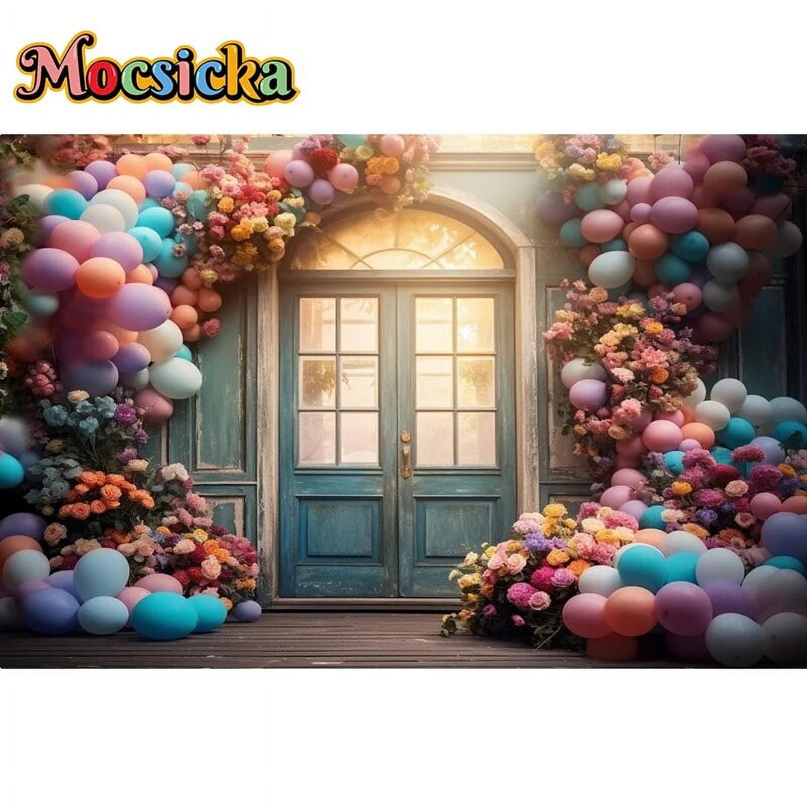 Spring Floral Wooden Door Backdrop For Kids Adult Art Portrait ...