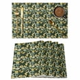 Spring Florals Cotton Linen Placemats Set of 4, Hummingbird Butterflies ...