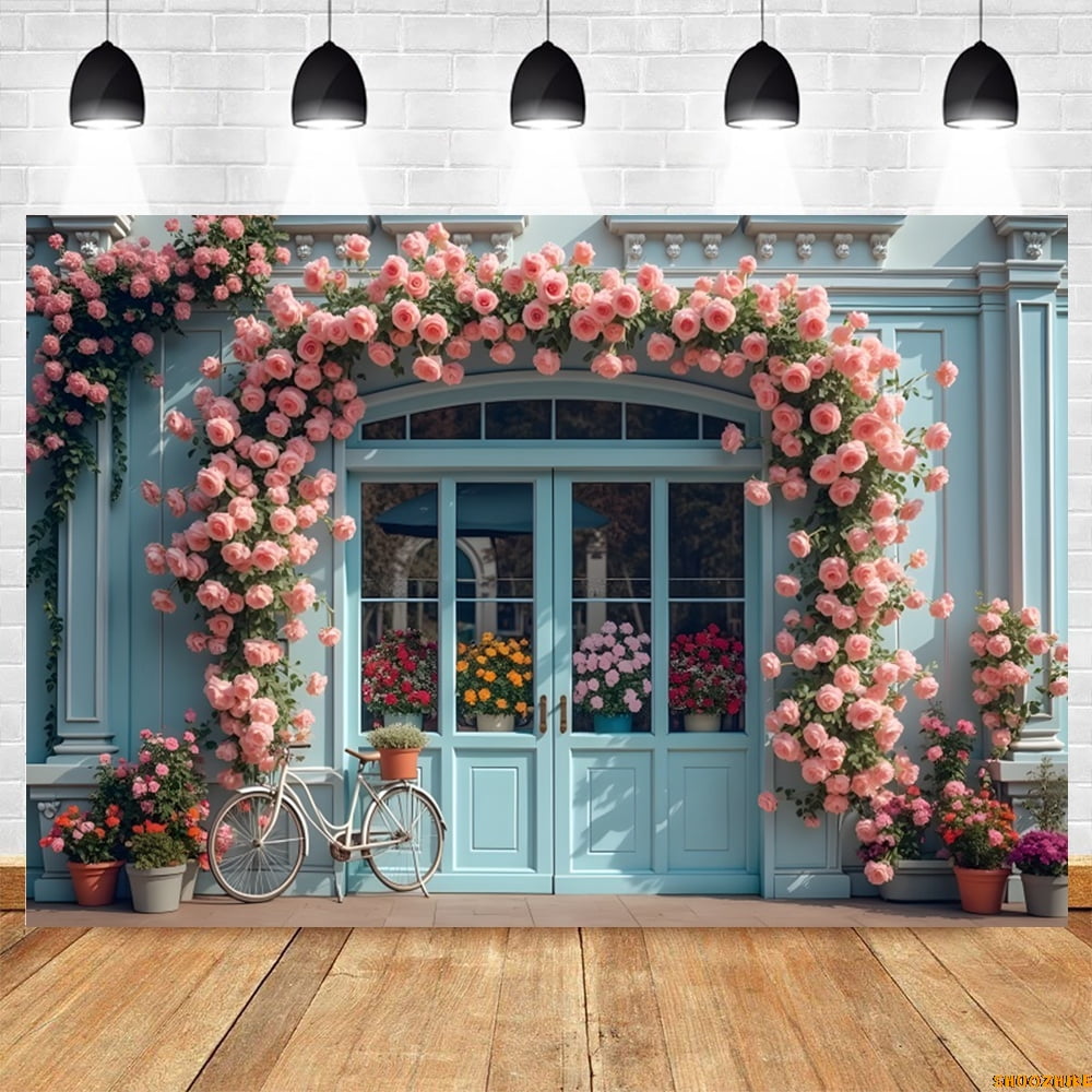 Spring Flower Backdrop Birthday Party r Baby Shower Kid Art Portrait ...