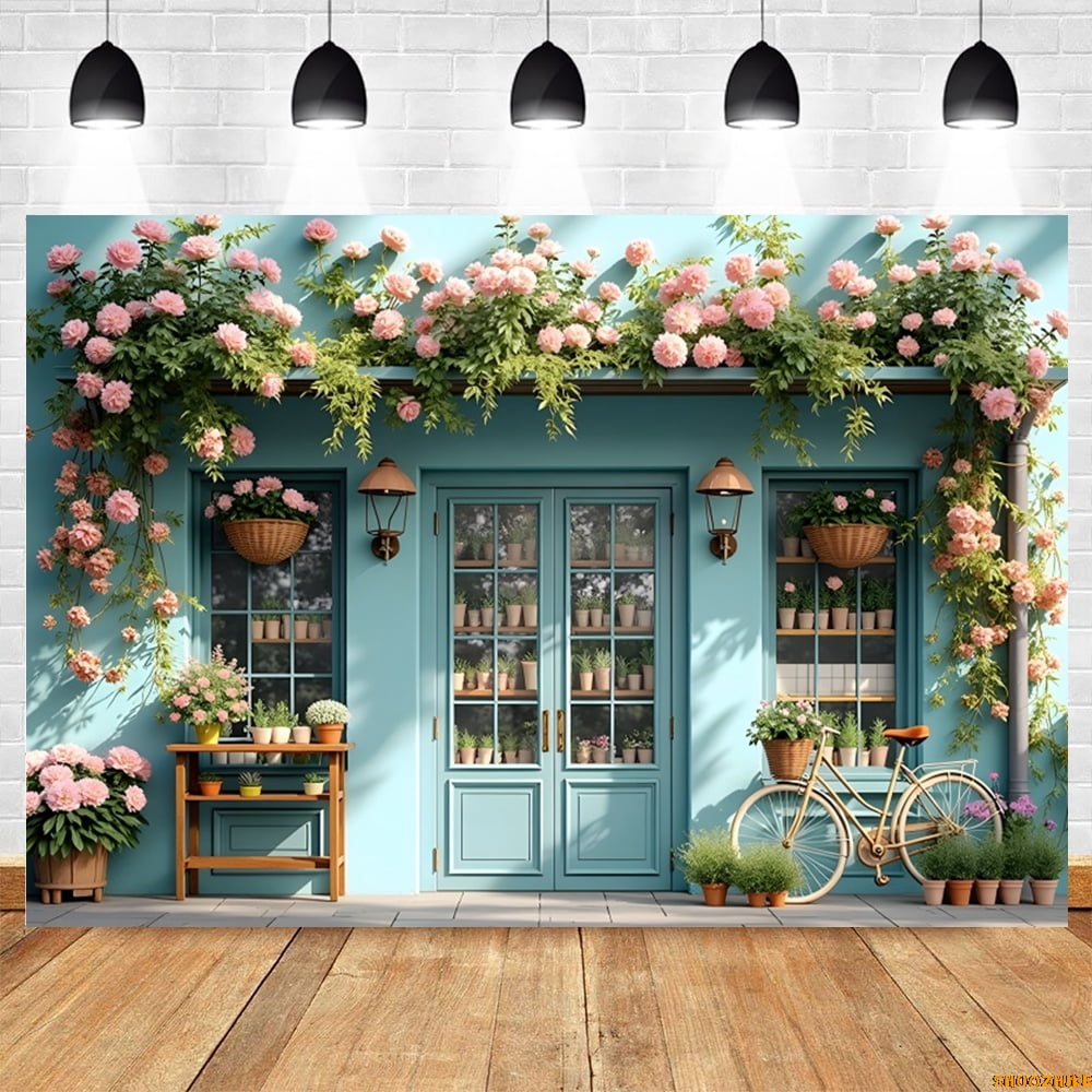 Spring Flower Backdrop Birthday Party r Baby Shower Kid Art Portrait ...