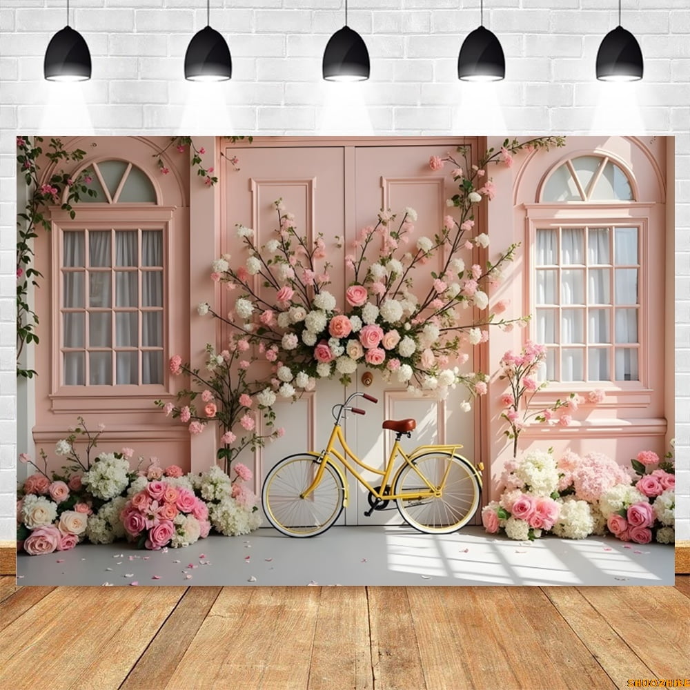 Spring Flower Backdrop Birthday Party r Baby Shower Kid Art Portrait ...