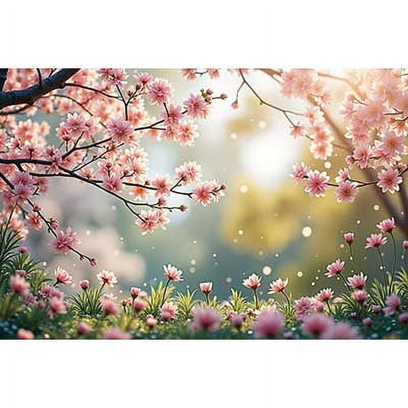 Spring Flower Blossom Backdrop Floral Gard Gre Fairy Forest Background ...