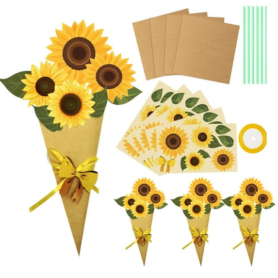 Spring Flower Bouquet Craft Kit 24Pack,Mother's Day Craft for Kids,DIY ...