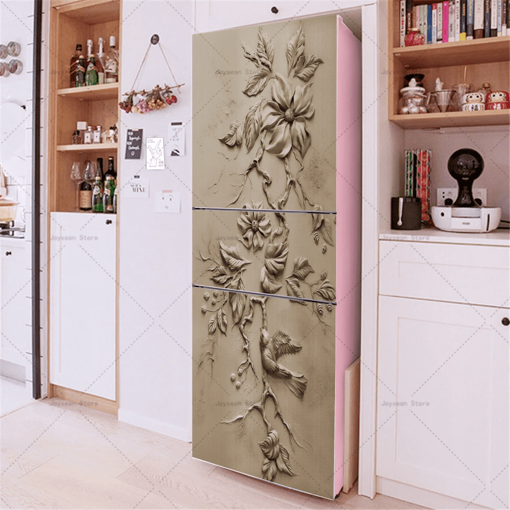 Spring Flower Complete Set of Refrigerator Stickers Home Wall ration ...
