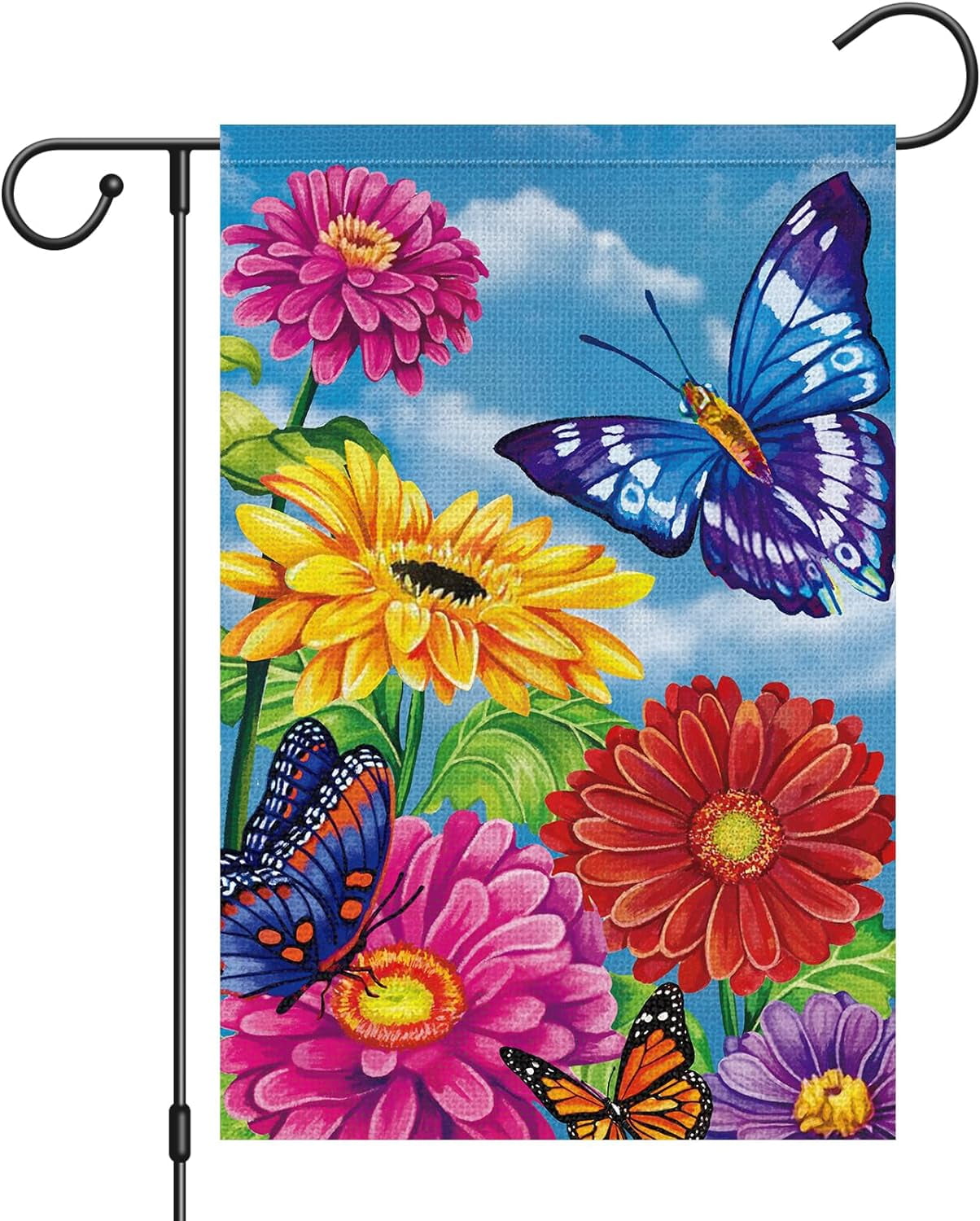 Spring Flower Floral Garden Flag 12x28 inch Double Sided Vertical ...