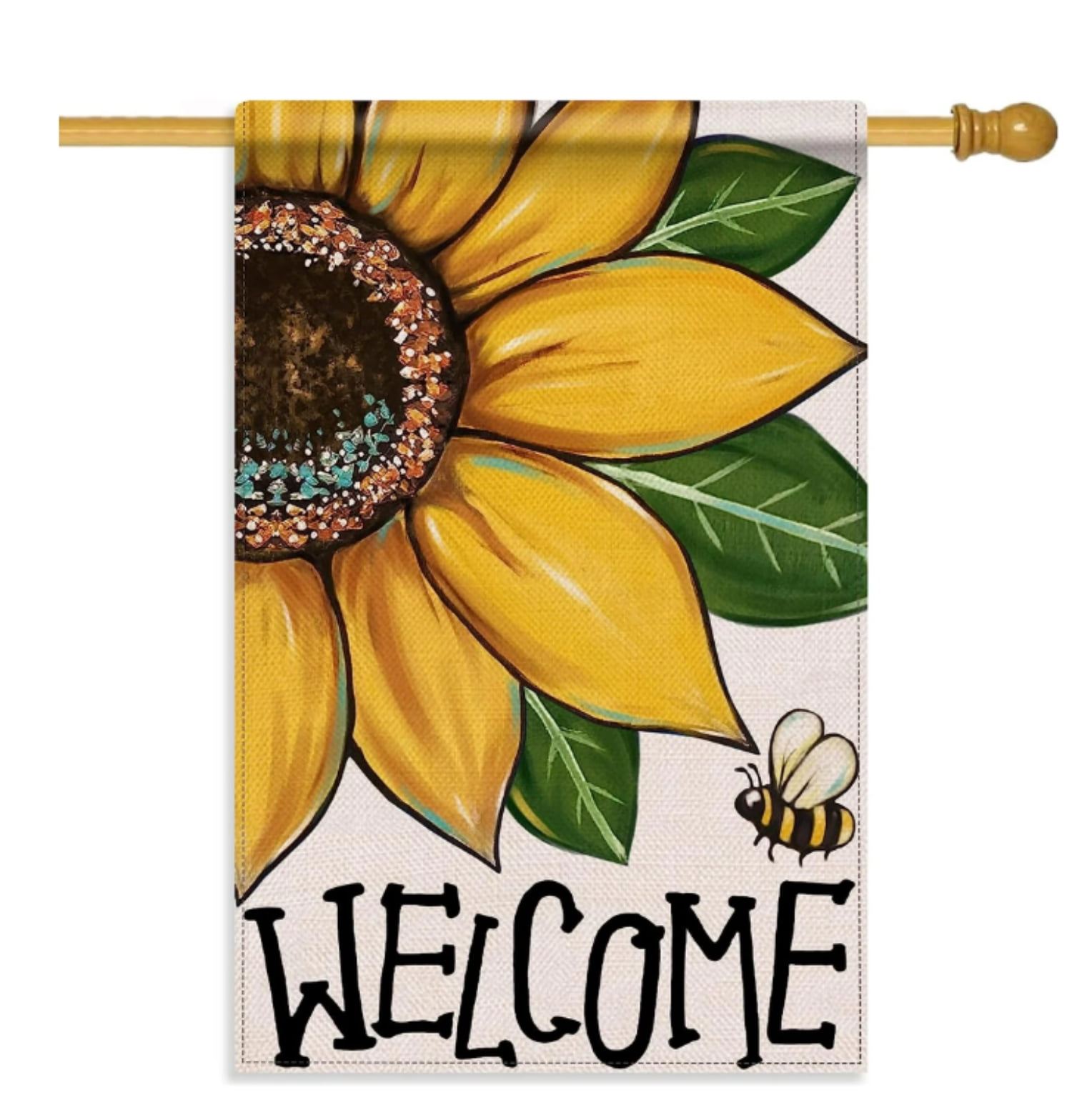 Spring Flower Garden Flag Welcome Summer House Flag for Outdoors 28 x ...
