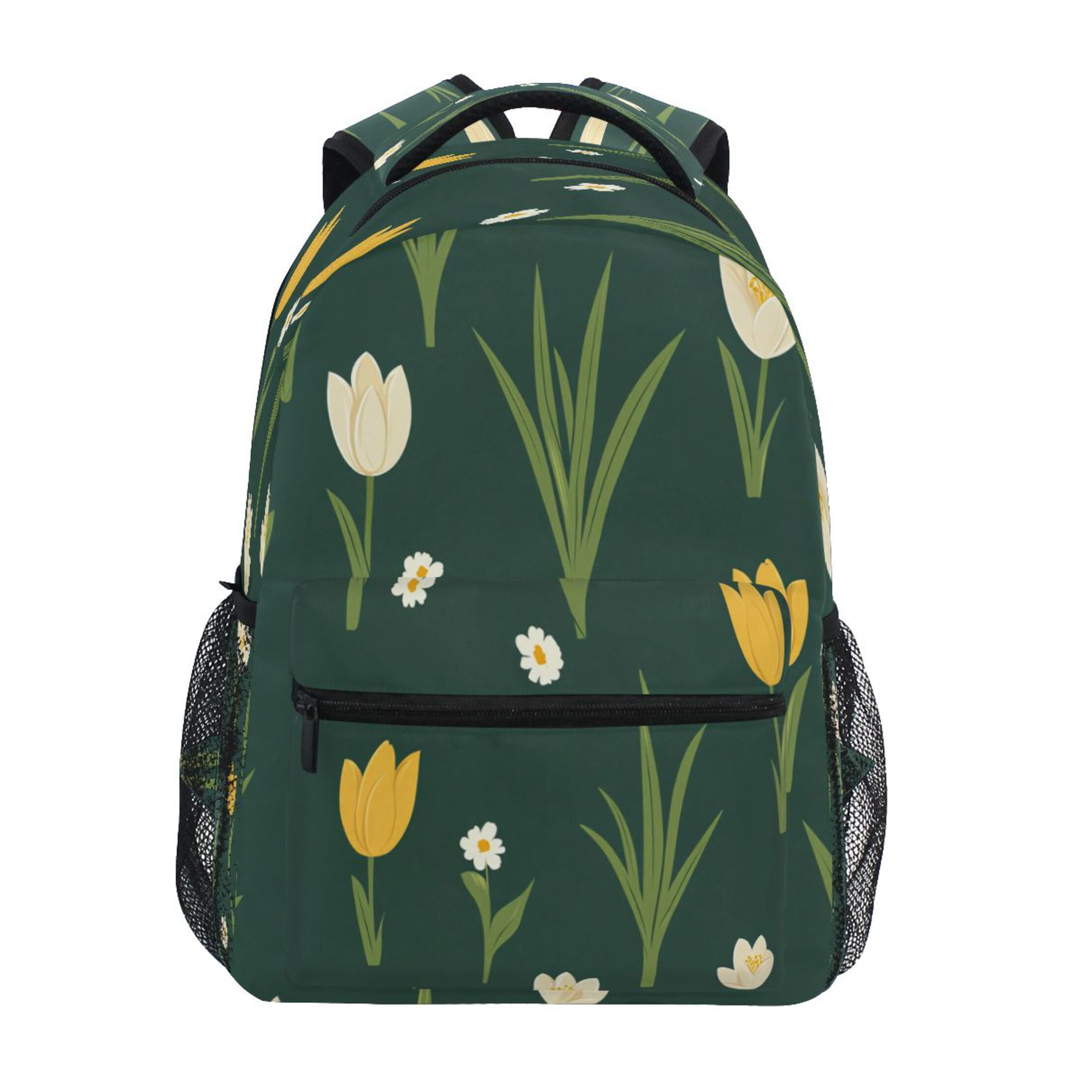 Spring Flower Garden Stylish Large Backpack 15L Self-Standing Durable ...