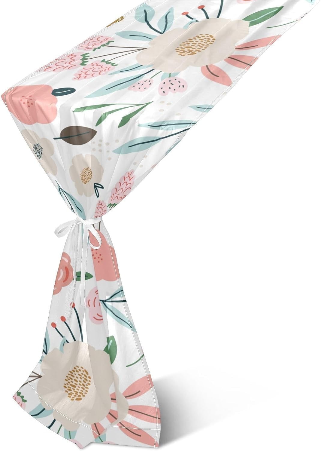 Spring Flower Gauze Table Runner, 18x108in Towel for Wedding, Baby ...