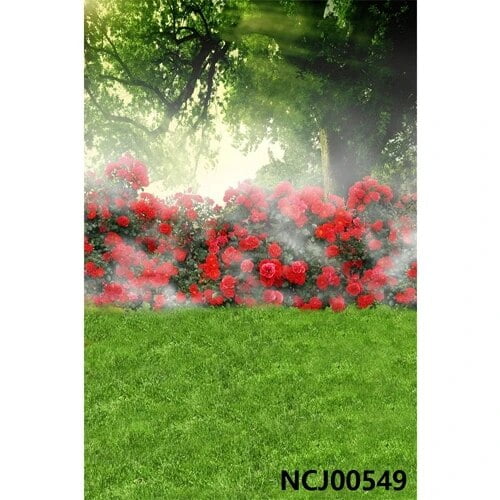 Spring Flower Green Park Forest Nature Scenery Baby Birthday Backdrop ...