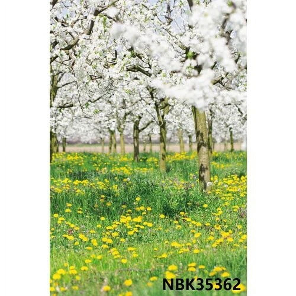 Spring Flower Green Park Forest Nature Scenery Baby Birthday Backdrop ...