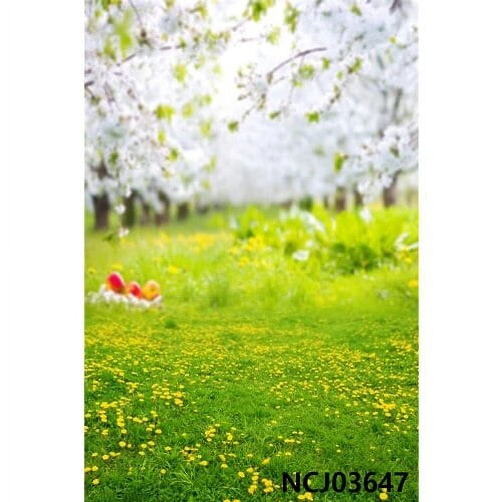 Spring Flower Green Park Forest Nature Scenery Baby Birthday Backdrop ...