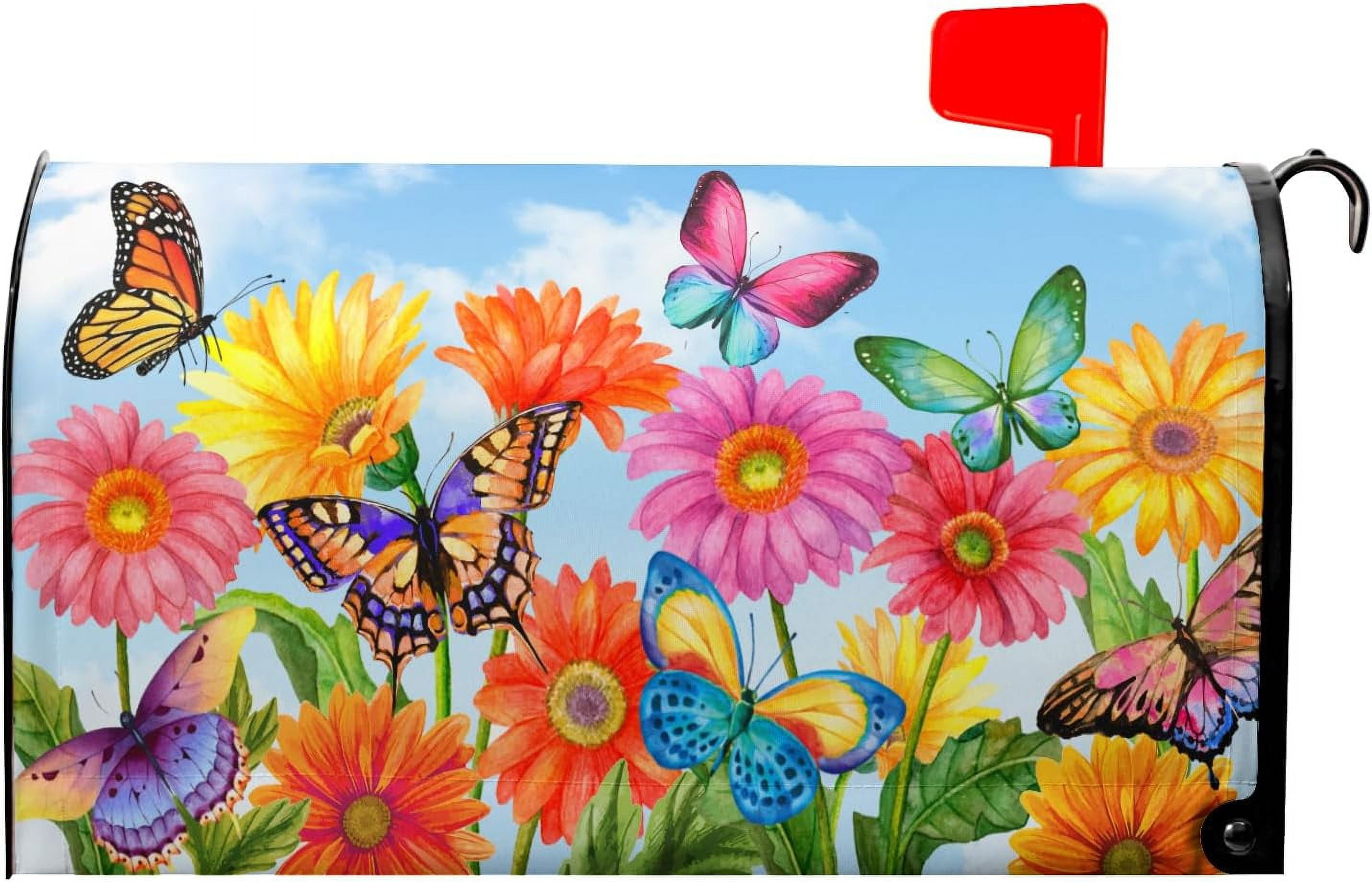 Spring Flower Mailbox Covers Magnetic Large Size 25.5 x 21 Inch ...