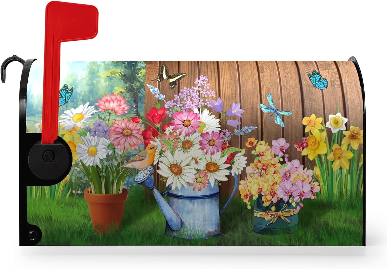 Spring Flower Mailbox Covers Magnetic Standard Size Summer Flowers ...