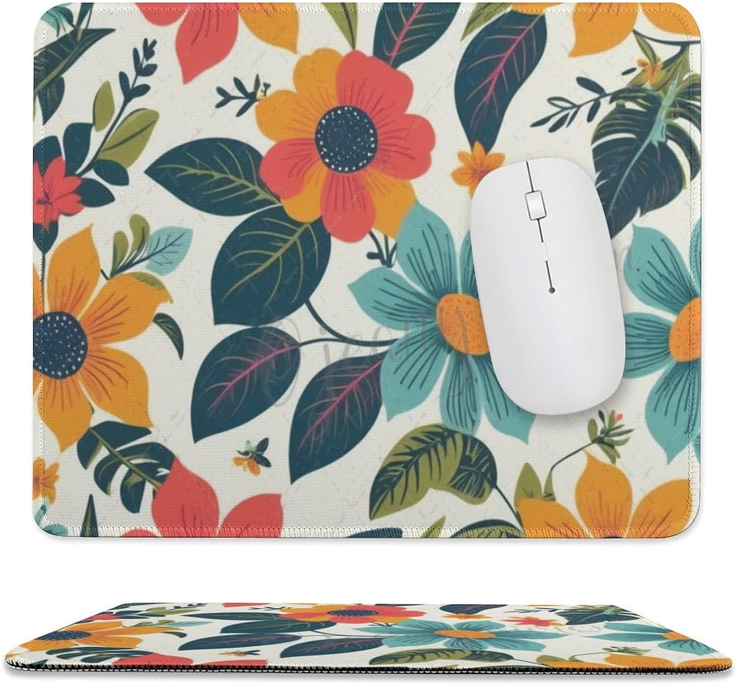 Spring Flower Mouse Pad 9.8"x11.8", Cute Funny Mousepad for Laptop ...