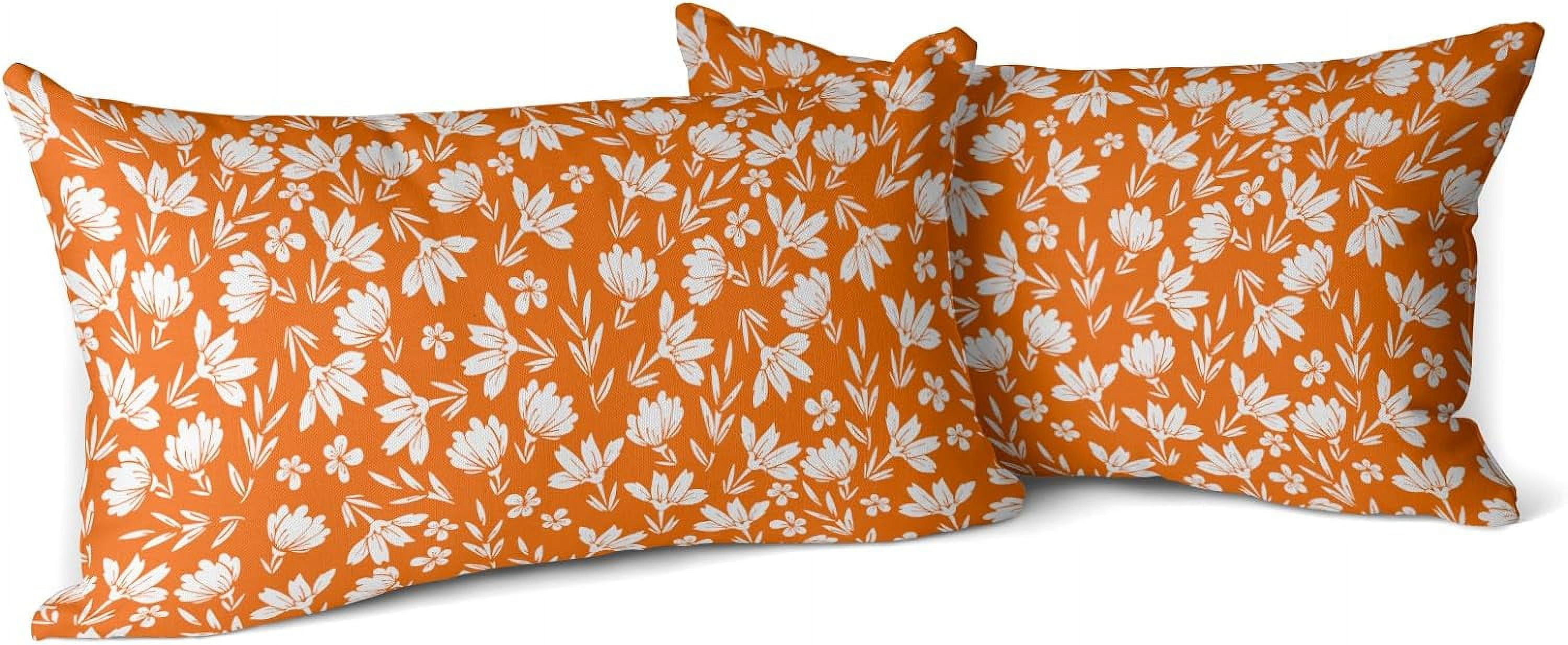 Spring Flower Pillow Covers 12x20 Set of 2 Rustic Cute Small Floral ...