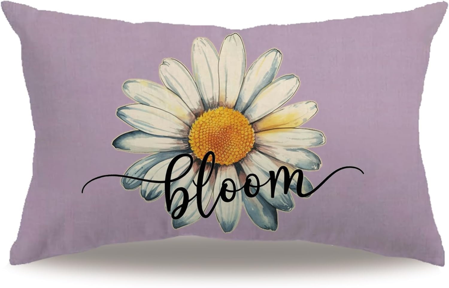 Spring Flower Pillow Covers Double-sided printed Daisy Flower White ...
