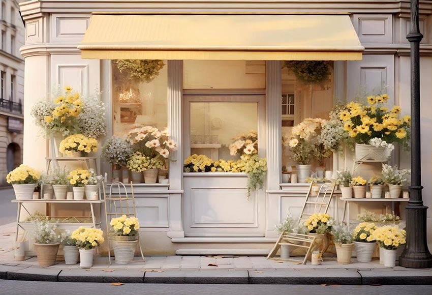 Spring Flower Shop Boho Flowers Kids Birthday Party Family Portrait r ...