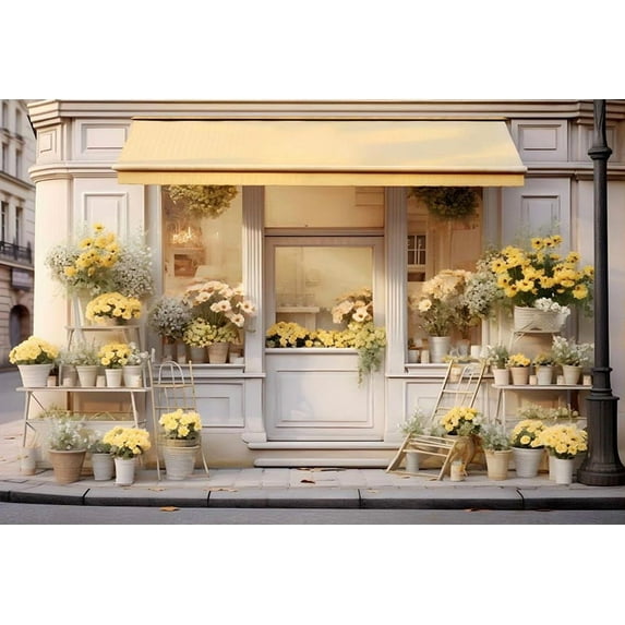 Spring Flower Shop Boho Flowers Kids Birthday Party Family Portrait r ...