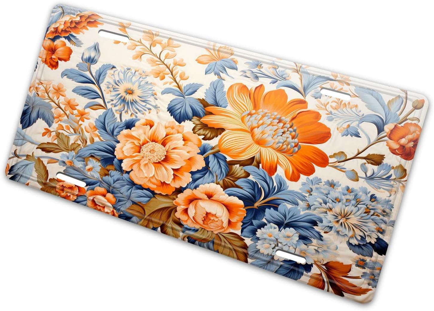 Spring Flower Summer Lovely License Plate Cover - Artistic Aluminum Car ...