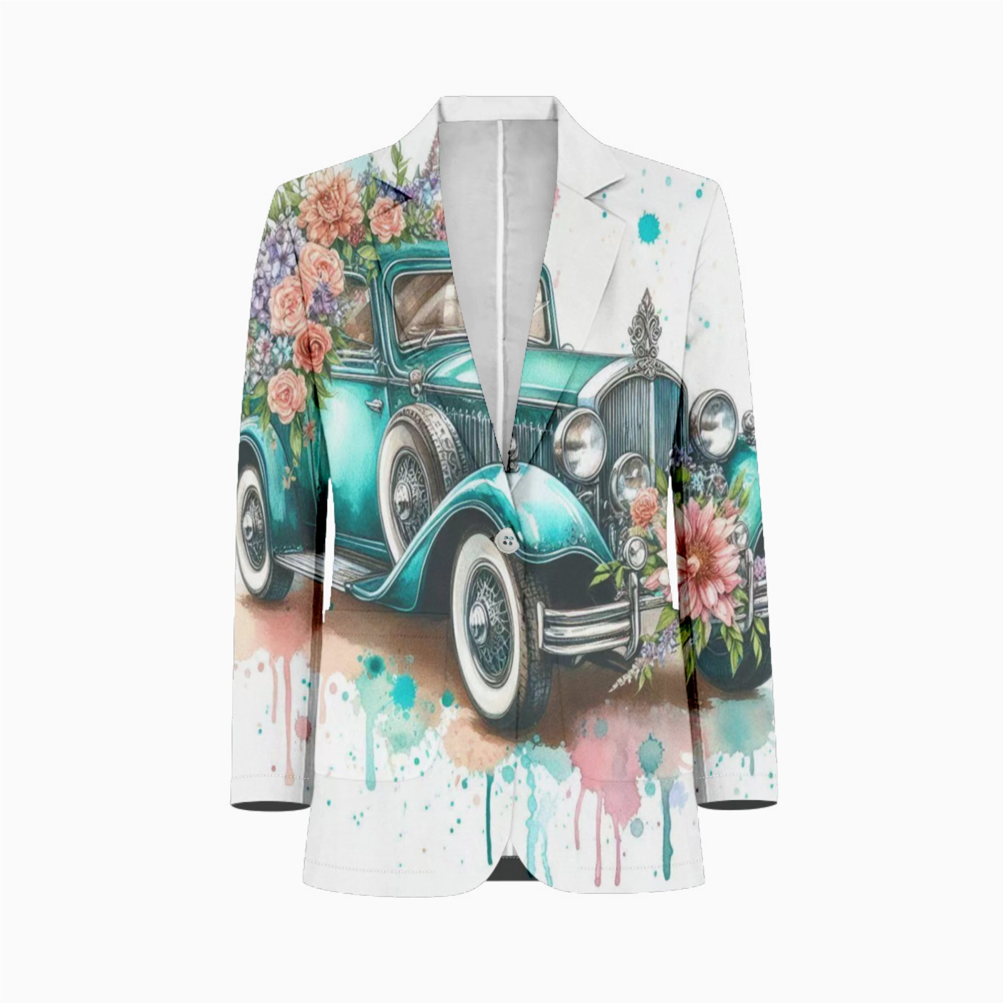 Spring Flower Truck Can (4) Mens Suits Shawl Collar Slim Fit Suit Mens ...