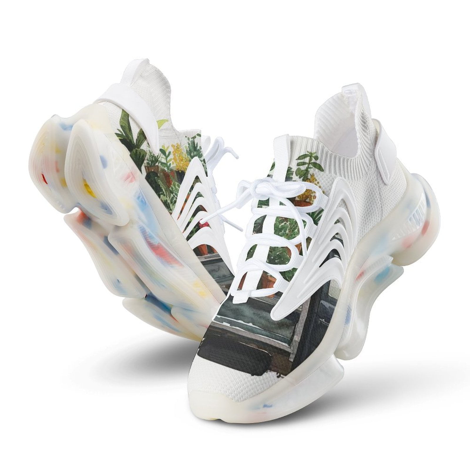 Spring Flower Truck Can (6) Walking Shoes for Men Woman Lightweight ...