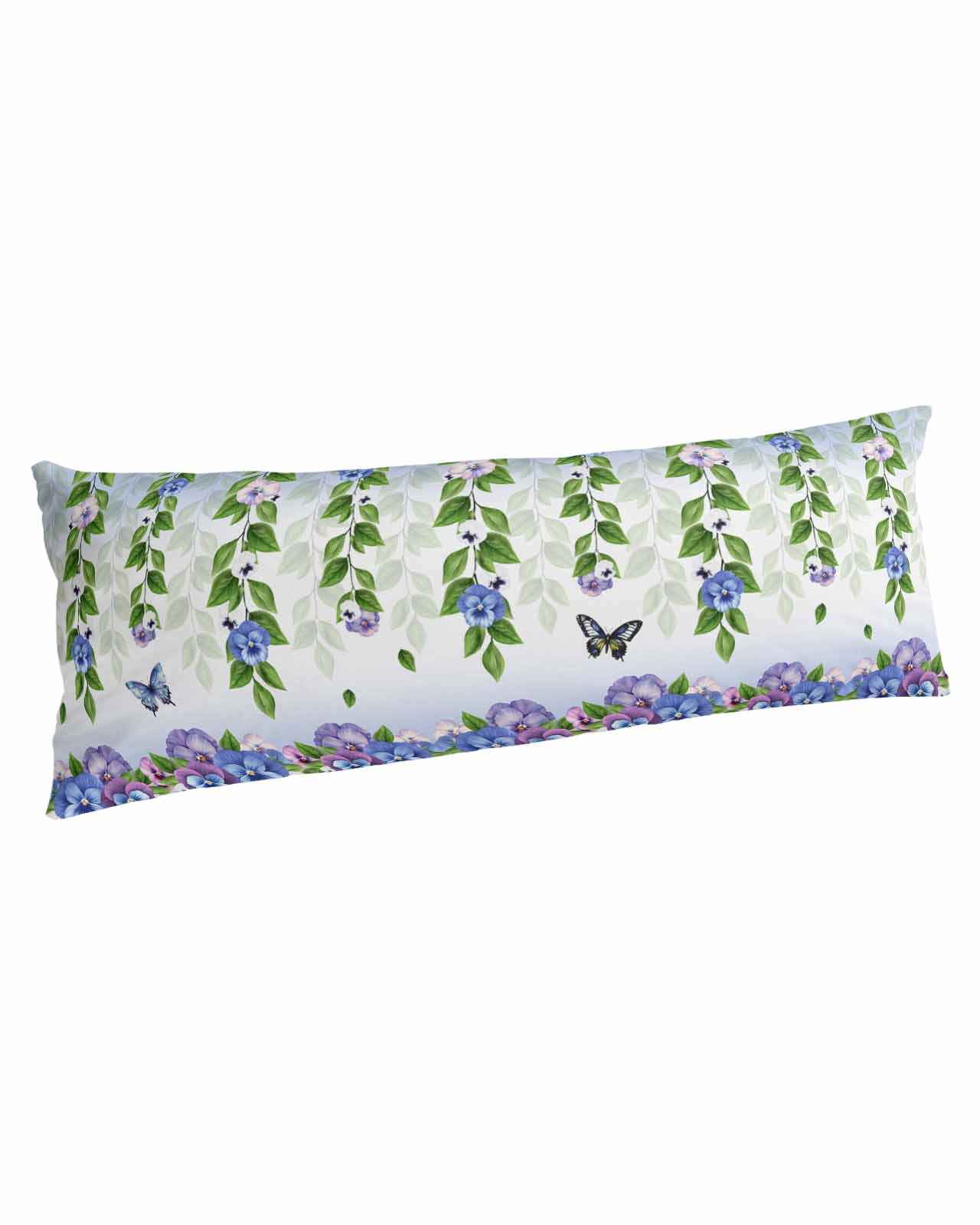 Spring Flowers Body Pillow Covers, Summer Botanical Butterfly ...