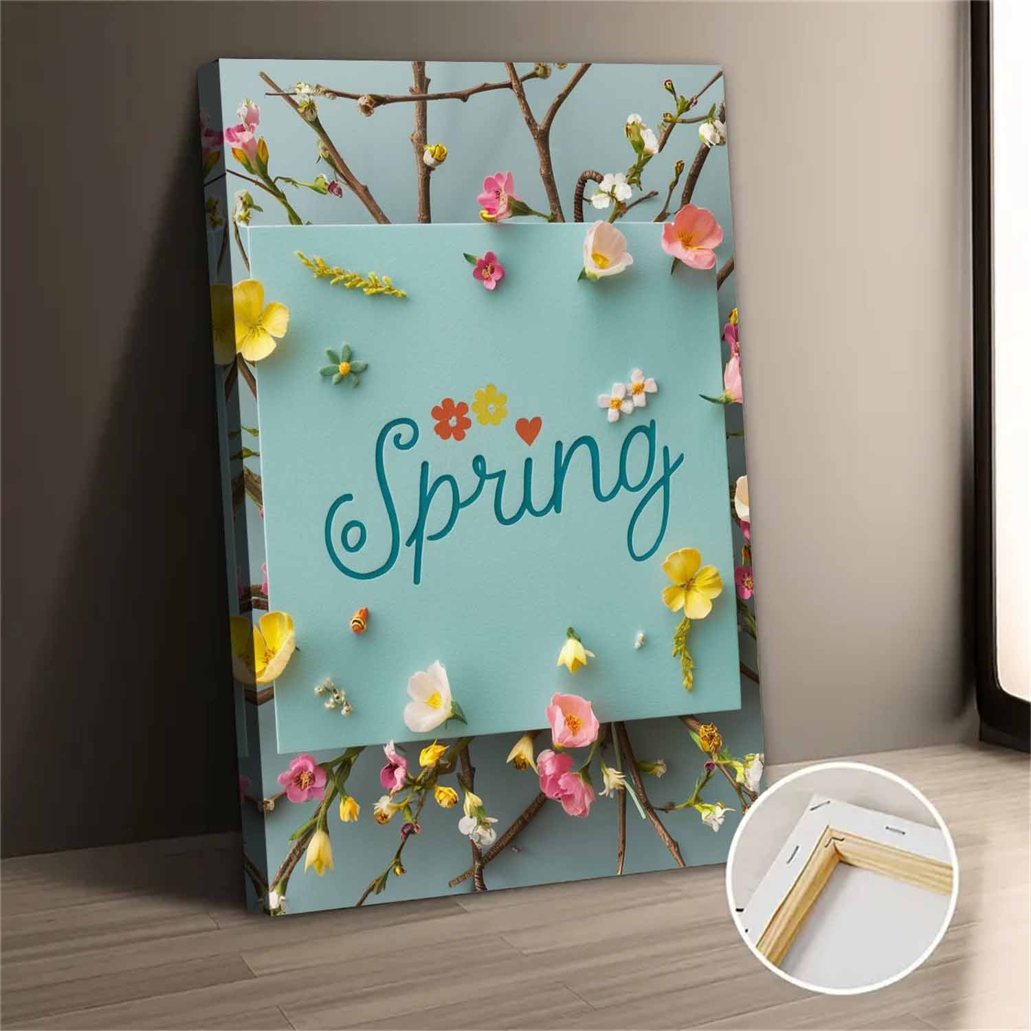 Spring Flowers Canvas Wall Art Decor - Walmart.com