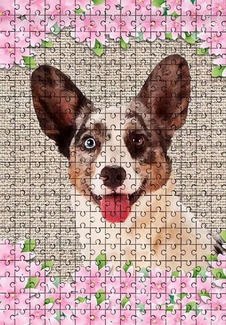 Spring Flowers Cardigan Welsh Corgi Jigsaw Puzzle for Adults 300 Pieces ...