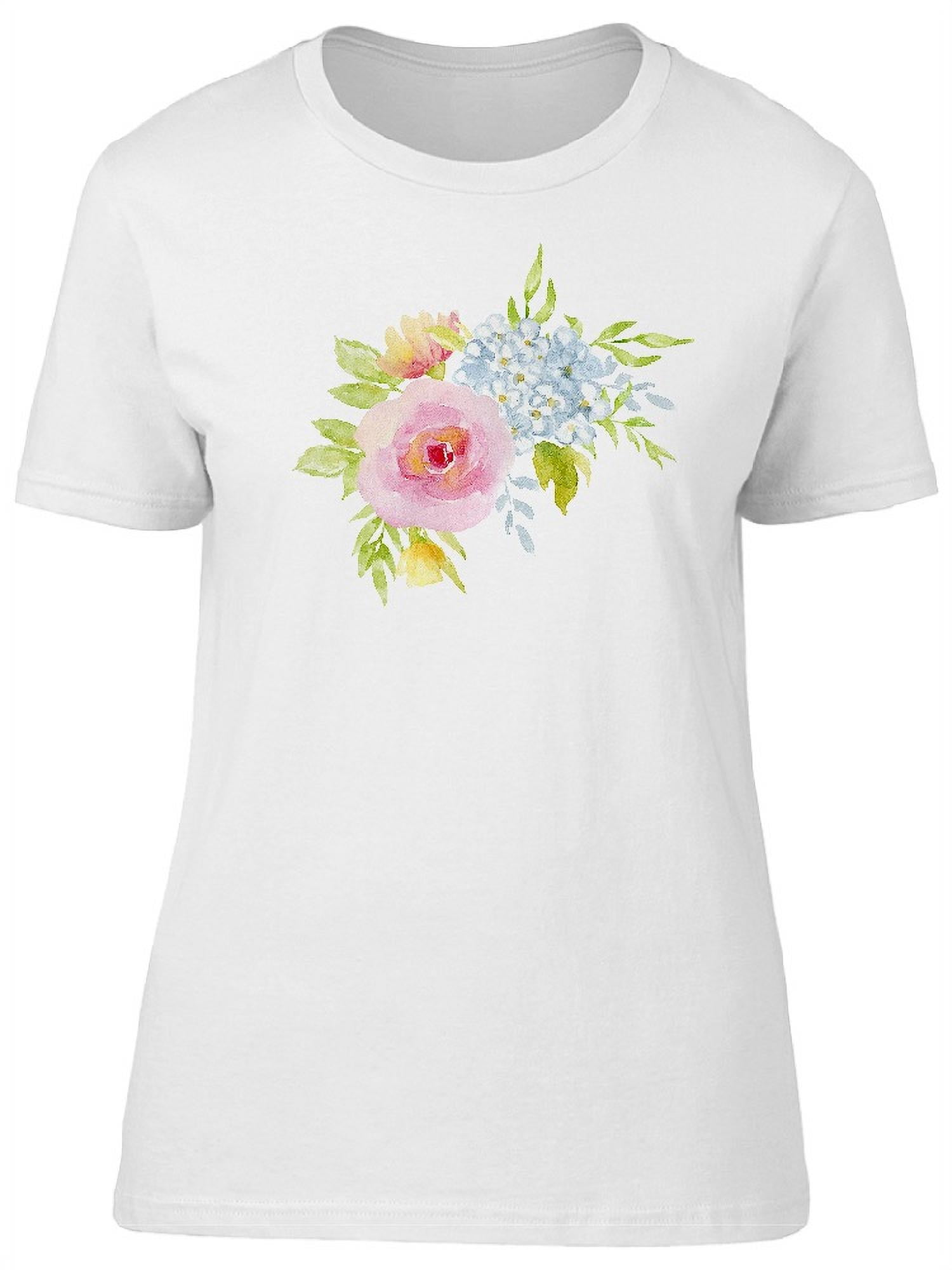 Spring Flowers Cute Pastel Color T-Shirt Women -Image by Shutterstock ...