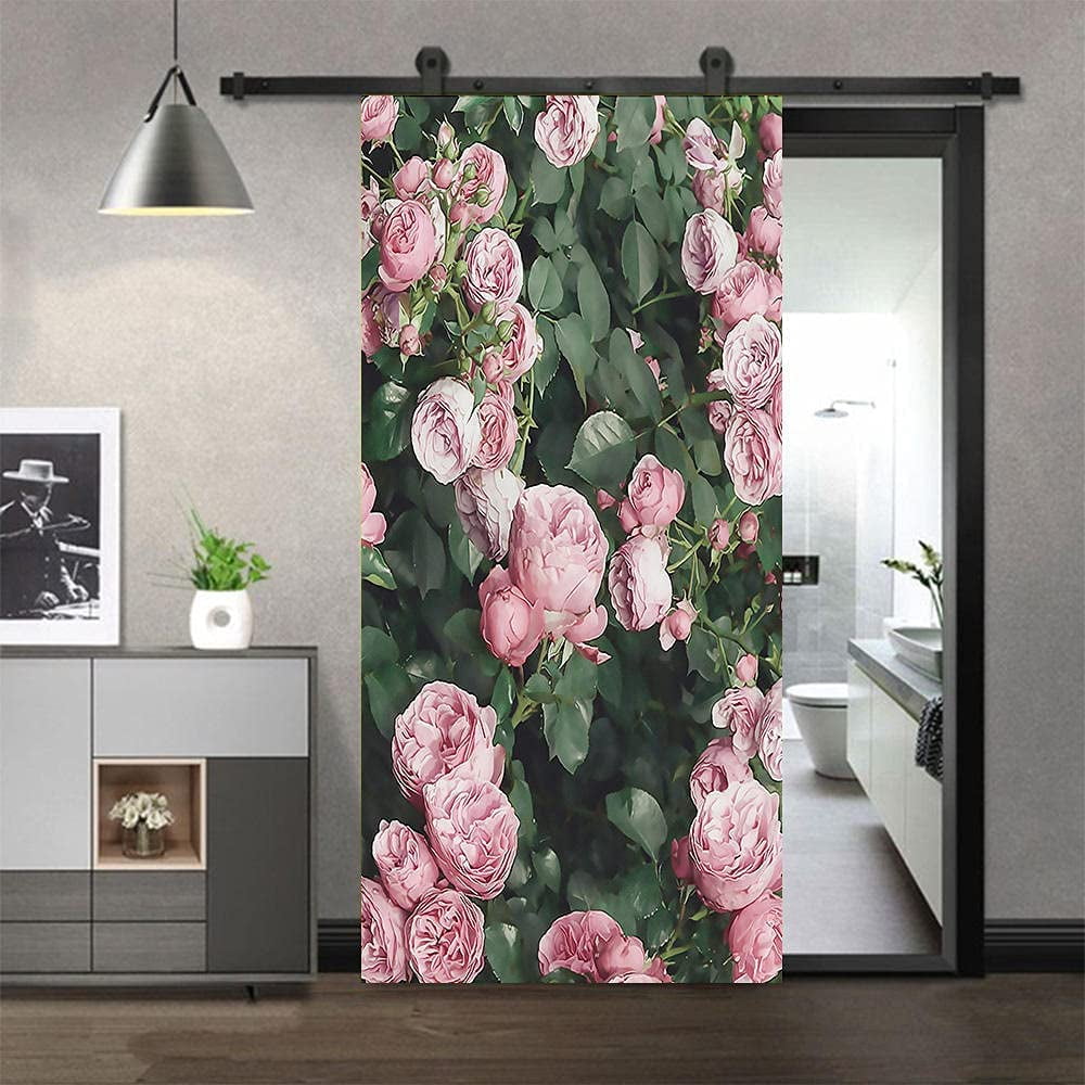 Spring Flowers Door Sticker Pink Cherry Tree Decal Removable Beautiful ...