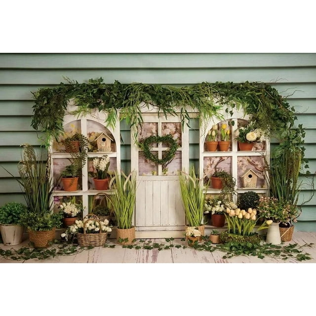 Spring Flowers Interior Decor Photographic Backgrounds Easter Scene ...