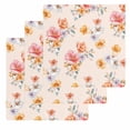 Spring Flowers Kitchen Dish Towels for Drying Dishes Set of 3, Yellow ...
