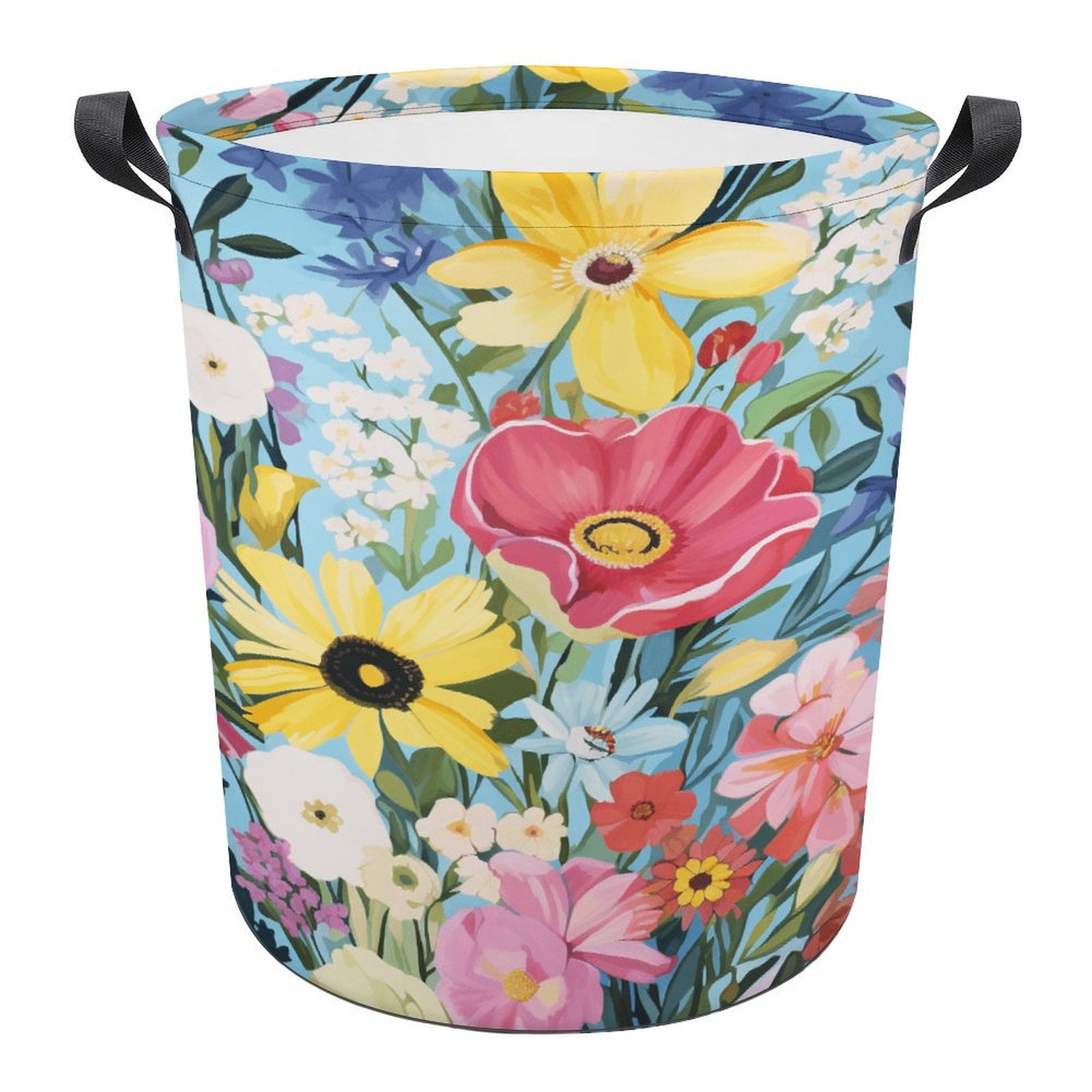 Spring Flowers Laundry Basket Storage Basket Controller Clothes ...