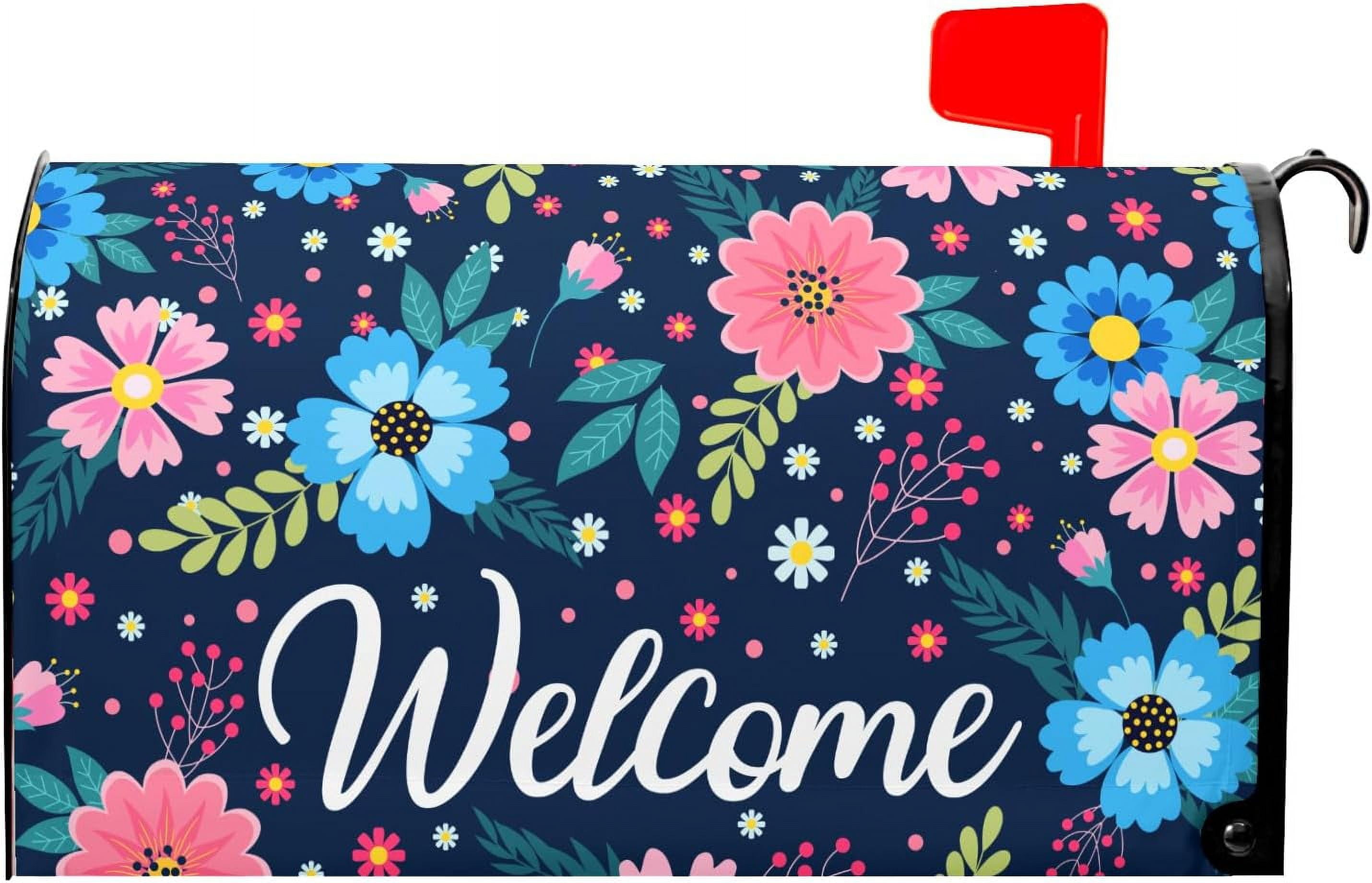 Spring Flowers Mailbox Covers Magnetic Standard Size 18 X 21 Inch ...