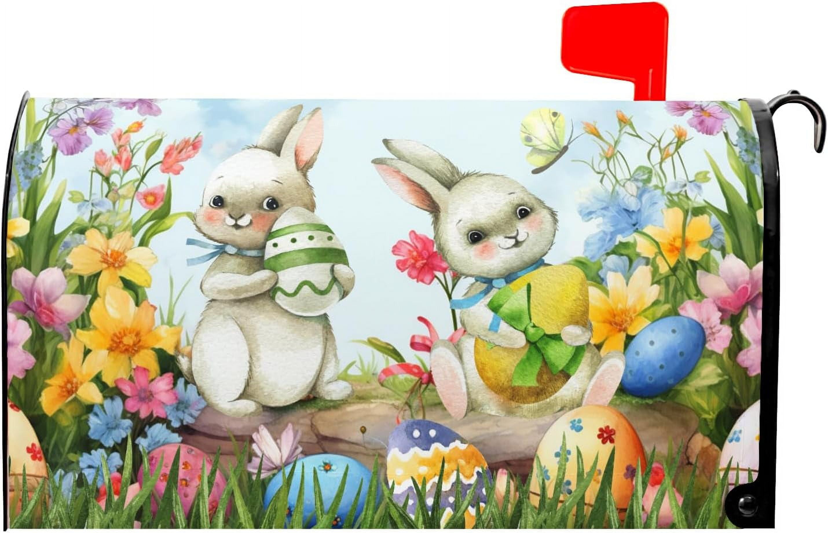 Spring Flowers Mailbox Covers Magnetic Standard Size 18 X 21 Inch ...