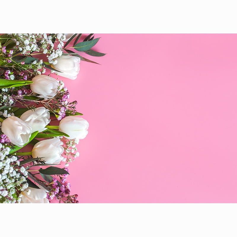 Spring Flowers Petal Wood Plank Photography Backdrops Wooden Board Baby ...