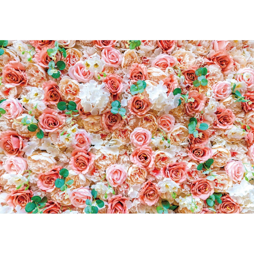 Spring Flowers Photography Backdrop Baby Shower Birthday Party r Banner ...