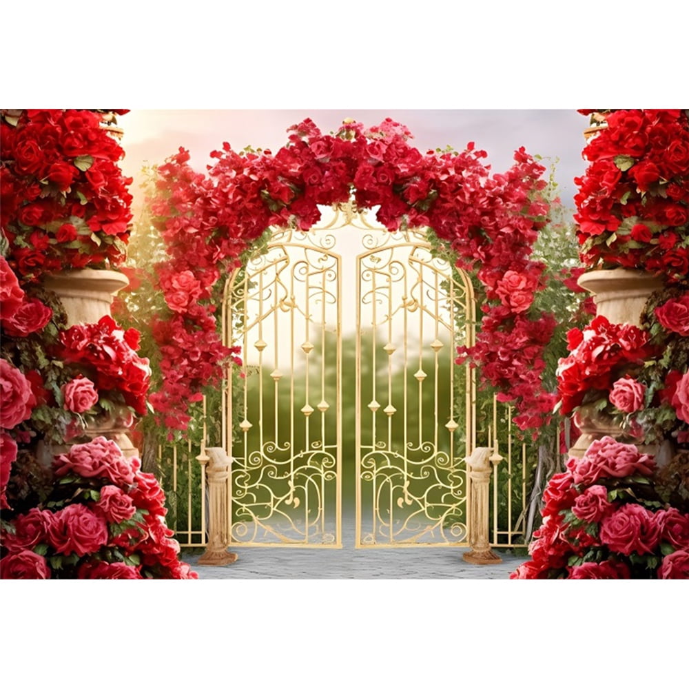 Spring Flowers Photography Backdrop Baby Shower Birthday Party r Banner ...