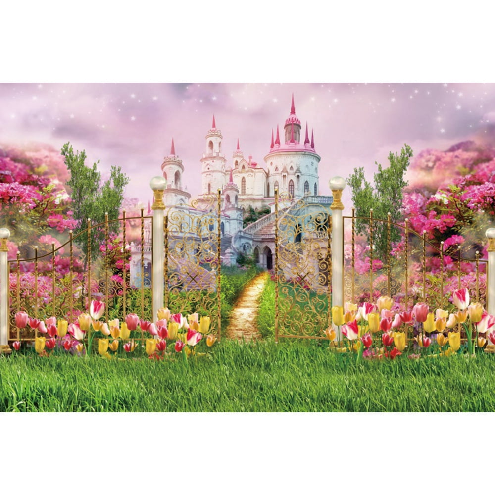 Spring Flowers Photography Backdrop Baby Shower Birthday Party r Banner ...