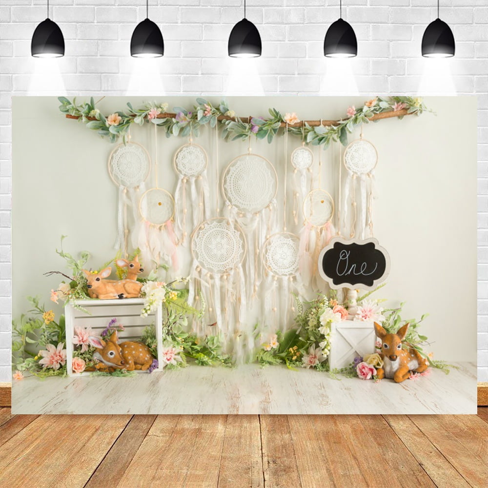 Spring Flowers Photography Backdrop Fence Rose Pink Brick Wall ...